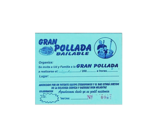 Tarjeta de Pollada