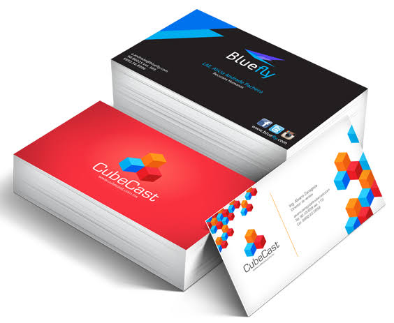 Tarjetas personales mate